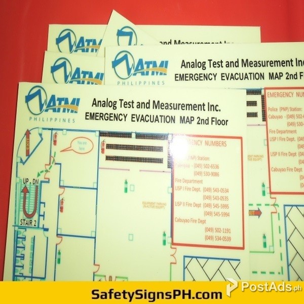 Emergency Evacuation Plans, Fire Route Escape Maps | PostAds.ph