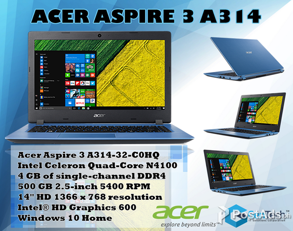 Laptop Acer Aspire 3 A314-32-C0HQ | PostAds.ph