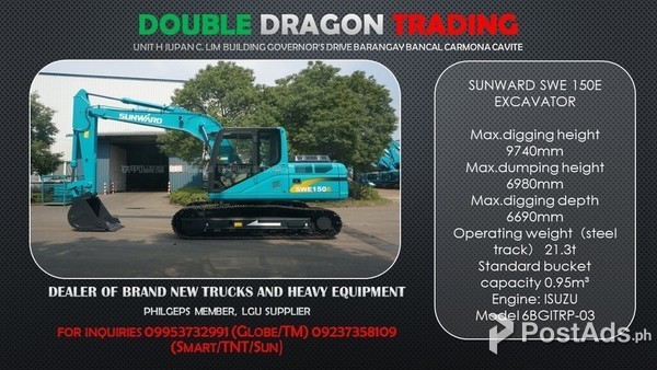 SUNWARD SWE-150 BACKHOE 1 CBM | PostAds.ph