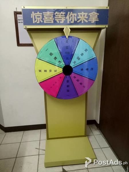 ROLETA SPIN WHEEL ROULETTE GAME WITH STAND AND TABLE TOP FABRICATOR ...