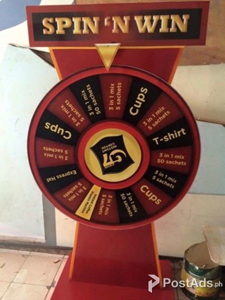 ROLETA SPIN WHEEL ROULETTE GAME WITH STAND AND TABLE TOP FABRICATOR ...