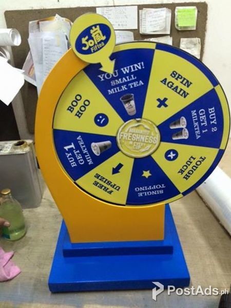 ROLETA SPIN WHEEL ROULETTE GAME WITH STAND AND TABLE TOP FABRICATOR ...