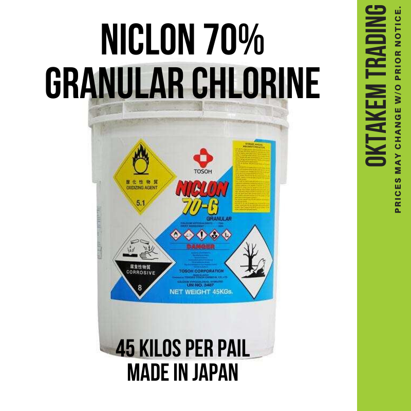 CHLORINE CALCIUM HYPOCHLORITE NICLON 70% JAPAN POOL | PostAds.ph