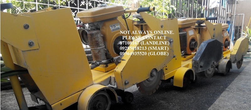 CONCRETE CUTTER and Other Construction Equipment FOR RENT | PostAds.ph