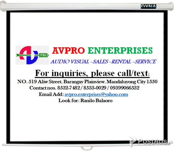 Dyna Motorized Projector ScreenTripodManual Wall Projection Screen ...