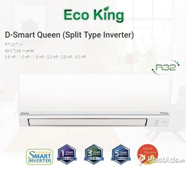 1.0HP DAIKIN Smart Queen Series Wall Mounted Inverter in Cebu ...