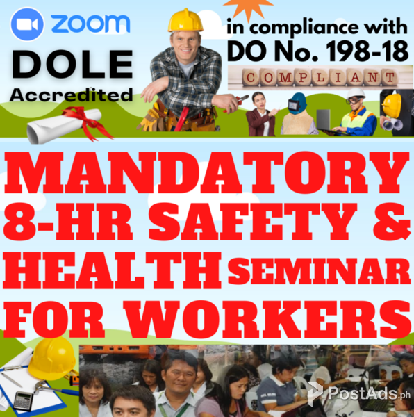 Online Mandatory Safety Health Awareness Seminar for Workers Dole ...