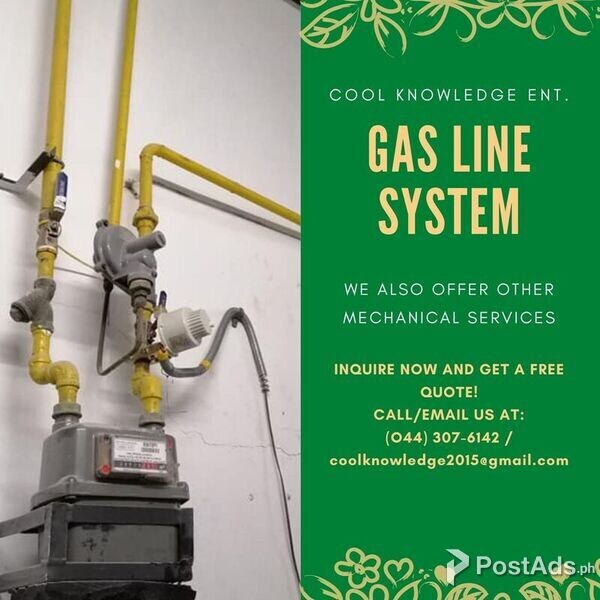 Supply & Installation of Gas Line System | PostAds.ph