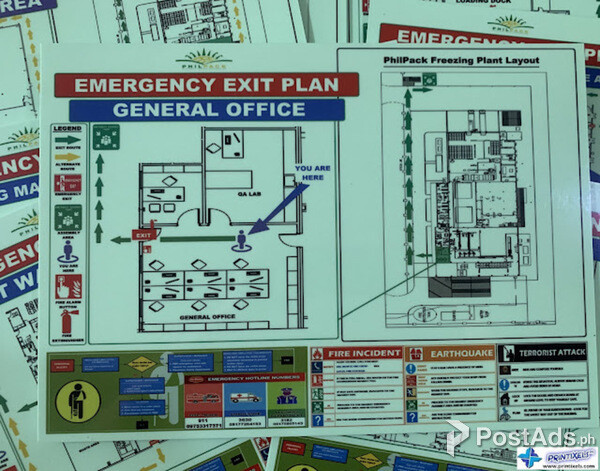 Photoluminescent Emergency Evacuation Plans Philippines | PostAds.ph