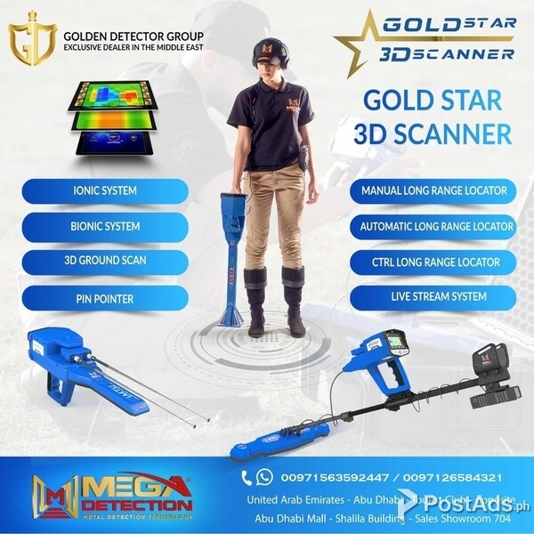 GOLD STAR 3D SCANNER | 8 SYSTEM| BEST LONG RANGE, 3D IMAGING| | PostAds.ph