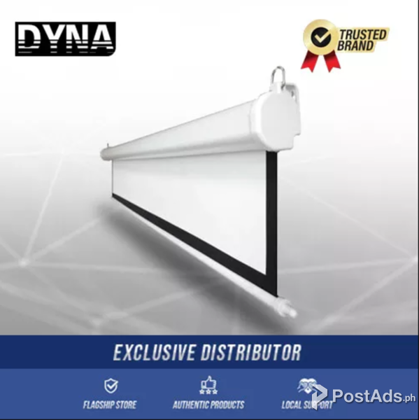 Dyna Manual Pull Down Projector Screen 100in (70inx70in) - Microdata ...