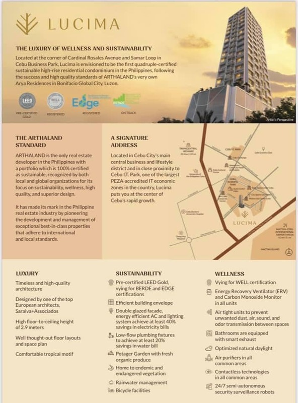 1BR LUCIMA CEBU HIGH END CONDO CEBU BUSINESS PARK | PostAds.ph