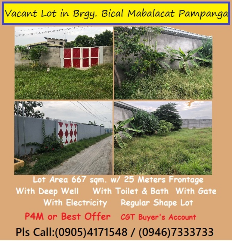 Vacant Lot For Sale in Brgy Bical Mabalacat, Pampanga | PostAds.ph