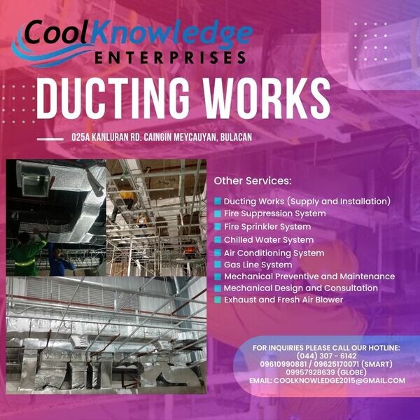 DUCTING WORKS AND INSTALLATION PHILIPPINES | PostAds.ph