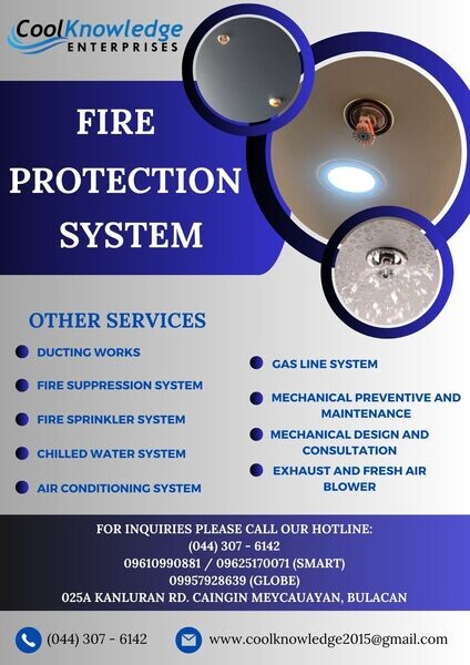 FIRE SPRINKLER SYSTEM SUPPLY AND INSTALLATION SERVICE | PostAds.ph