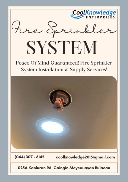 Fire Sprinkler System / We Install And Supply Nationwide | PostAds.ph