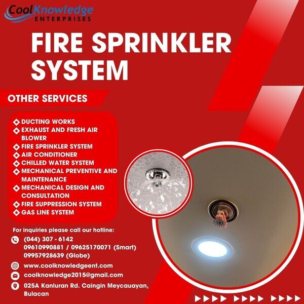 Fire Sprinkler System // Installation & Supply Services [Bulacan] - Via@CoolKnowledgeEnterprises ...