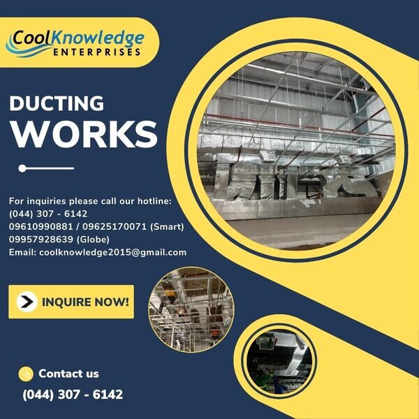 DUCTING SYSTEM INSTALLER AND SUPPLIER - BULACAN - Cool Knowledge Enterprises | PostAds.ph