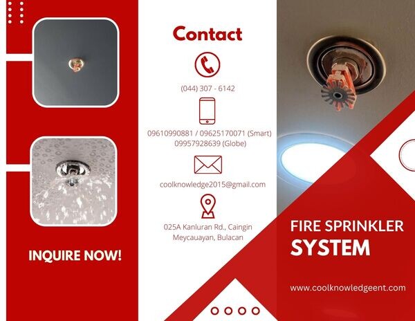 FIRE SPRINKLER SYSTEM INSTALLATION & SUPPLY , BULACAN - Cool Knowledge Enterprises | PostAds.ph