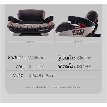 คาร์ซีทสำหรับเด็กโต WELLDON SKYLINE สีเขียว