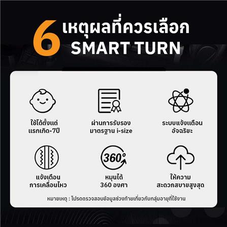 คาร์ซีทสำหรับเด็ก WELLDON SMART TURN ULTRA สีฟ้า