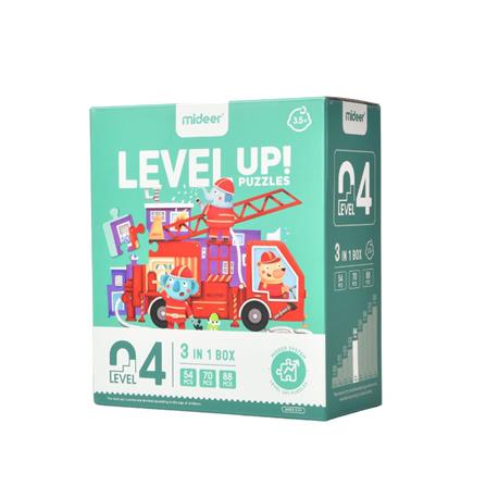 จิ๊กซอว์สำหรับเด็กเล็ก MIDEER LEVEL UP PUZZLE LEVEL 4 ลายยานพาหนะ