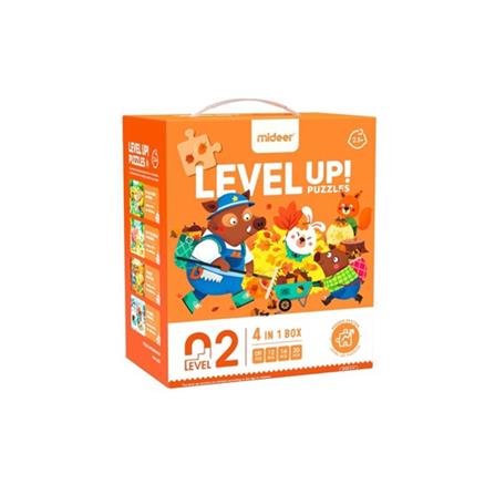 จิ๊กซอว์สำหรับเด็กเล็ก MIDEER LEVEL UP PUZZLE ลาย FOUR SEASONS IN THE FOREST