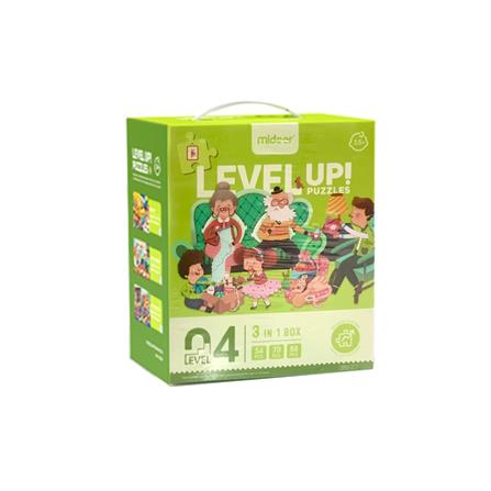 จิ๊กซอว์สำหรับเด็กเล็ก MIDEER LEVEL UP PUZZLE LEVEL 4 ลาย MOM AND DAD