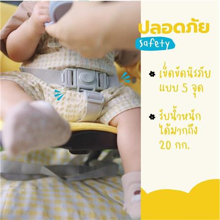 เก้าอี้กินข้าวสำหรับเด็ก BEBEPLAY ECO PORTABLE BOOSTER สีชมพู