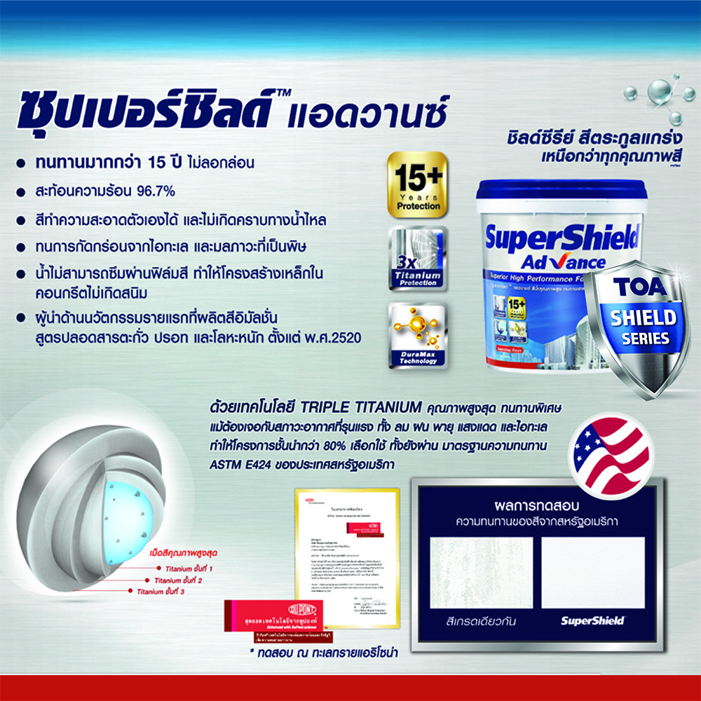 WATER-BASED EXTERIOR PAINT TOA SUPERSHIELD ADVANCE BEIGE RAGE #8770 ...