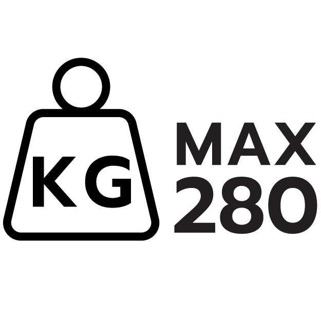 รถเข็นพื้นเหล็ก 4 ล้อ MATALL JR3001 280 กก.