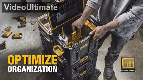 กล่องเครื่องมือพลาสติกทรงลึก DEWALT DWST08035-1 14 นิ้ว