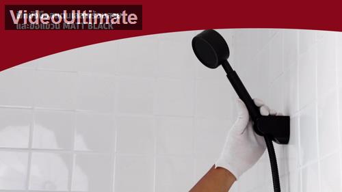 ฝักบัวสายอ่อน 1 ระดับ RASLAND RA BK-D411-DBK สีดำ