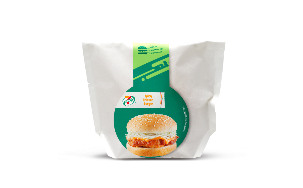 7-Eleven Singapore: 7-Select Spicy Chicken Burger