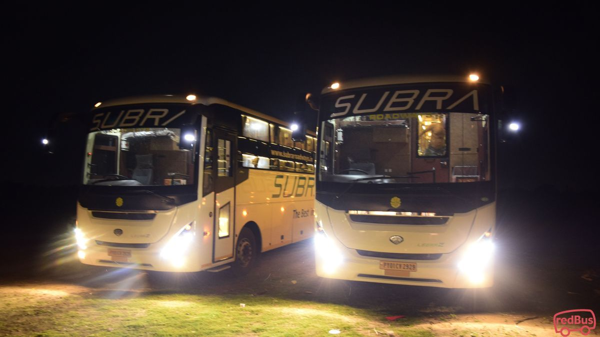 Subra roadways Sanitised Bus Booking @ ₹525 upto 10% off,Subra roadways ...