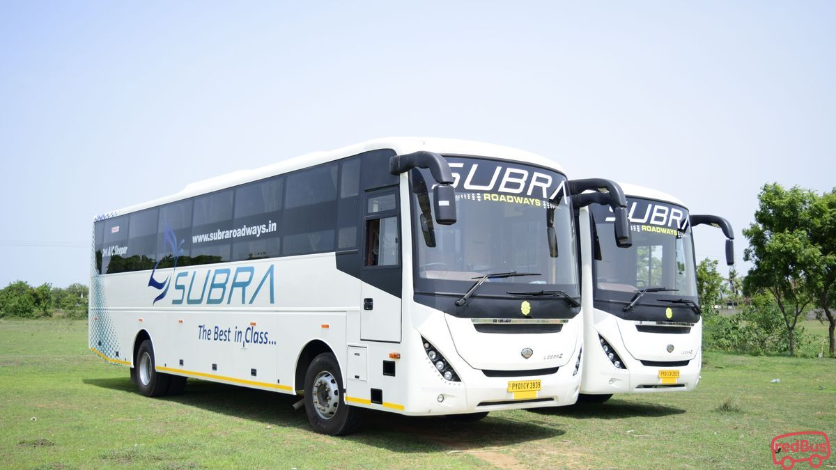 Subra roadways Sanitised Bus Booking @ ₹525 upto 10% off,Subra roadways ...
