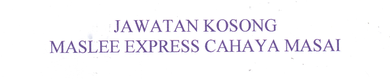 Maslee Express Cahaya Masai Company Overview & Details - Maukerja
