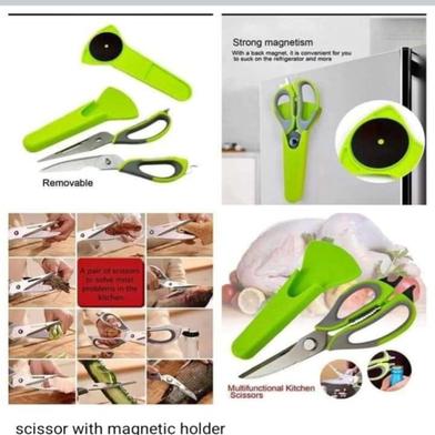 10 in 1 Household Scissors with Magnetic Holder - (Random) | Rokomari.com