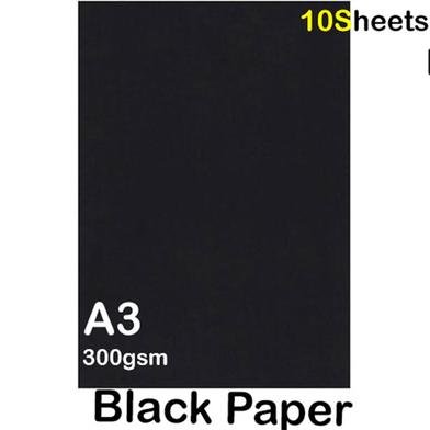 Card Thick Art Paper A3 Black 300 GSM - 10 Sheetss | Rokomari.com