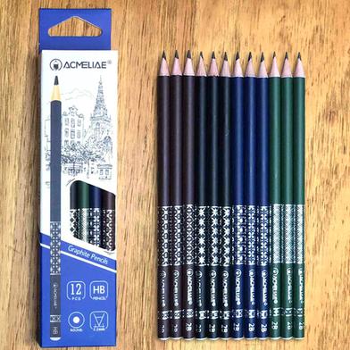 Acmeliae 2B MultiColor Body Graphite Pencils 43514 - (12pcs/Box ...