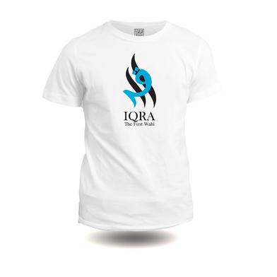 Azan Lifestyle Iqra The First Wahi Organic Combed Cotton Half Sleeve ...