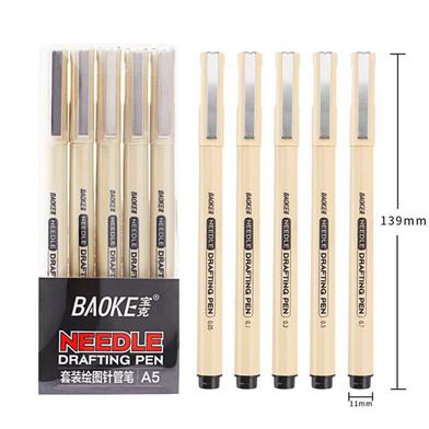 BAOKE 5pcs/set Micron Needle Drafing Pen Sketching drawing Pen Art ...