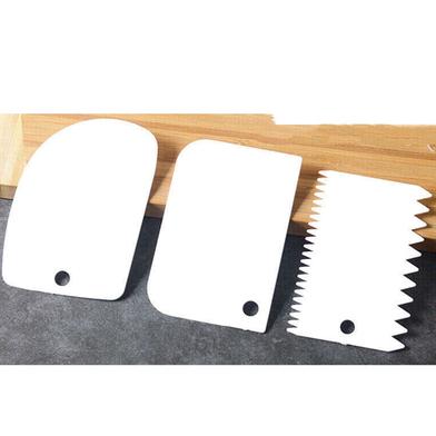 Baking Plastic Scraper Set ( 3 pcs Set) - C002449 : Non-Brand ...