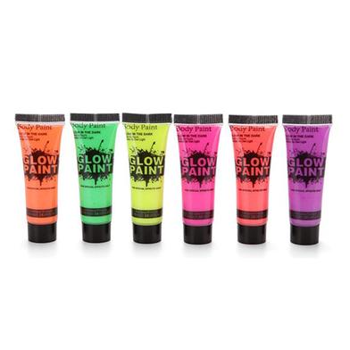 Body Paint-Paint Glow Darkness UV Black Light Reactive Glow Face, Set ...