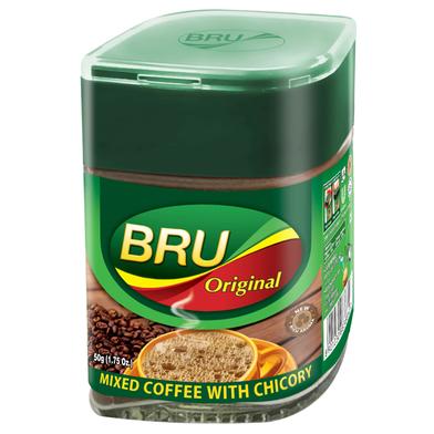 Buy Bru Instant Coffee Original Mixed with Chicory 50gm | Rokomari.com