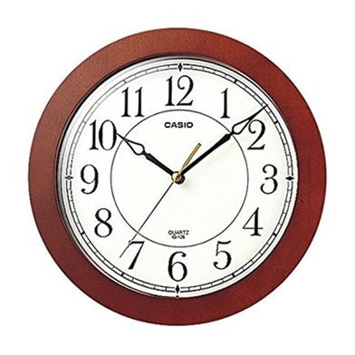 CASIO Wall Clock Maroon Wood Frame - IQ-133-5DF : CASIO Watch ...