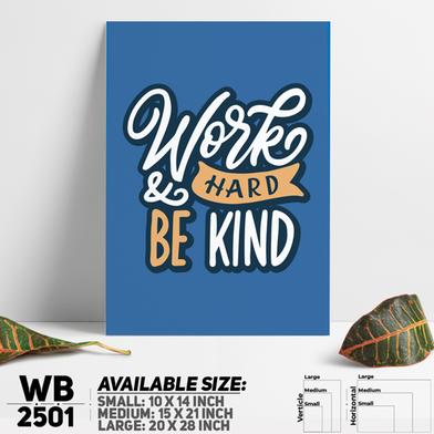 DDecorator Work Hard And Be Kind - Motivational Wall Board And Wall ...