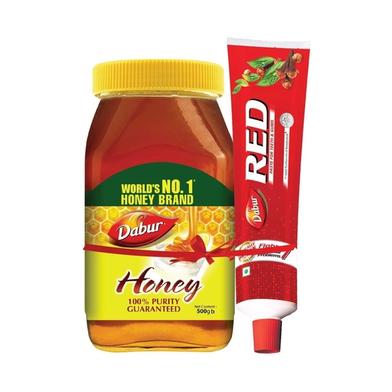 Buy Dabur Honey 500g (Free Dabur Red Toothpaste 100 gm) | Rokomari.com