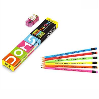 Doms Neon Pencil - 1 Box : Doms | Rokomari.com