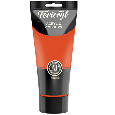 Fevicryl Acrylic Colours Vermillion (200 ML) : Pidilite Speciality ...